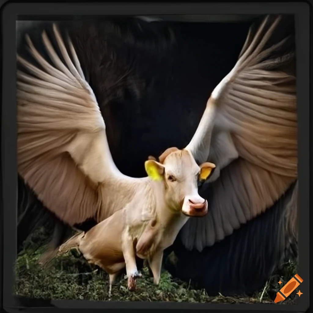 Half cow half bird on Craiyon