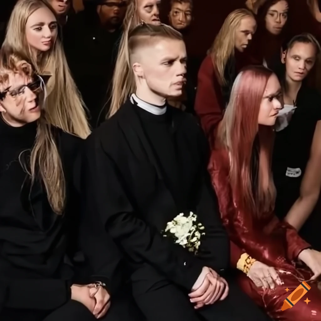 Estonian rapper lil nil's funeral on the 8th of august 2023 on Craiyon