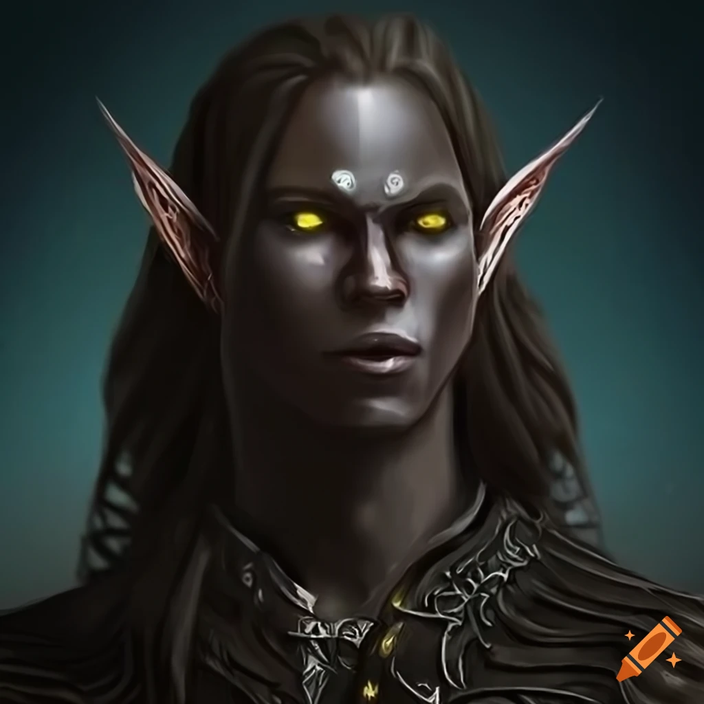 Black male elf on Craiyon