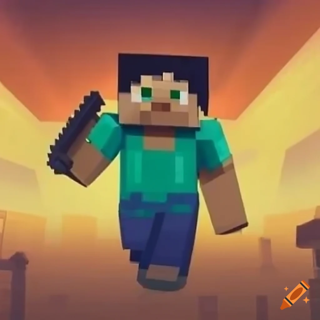 Technical minecraft gameplay on Craiyon