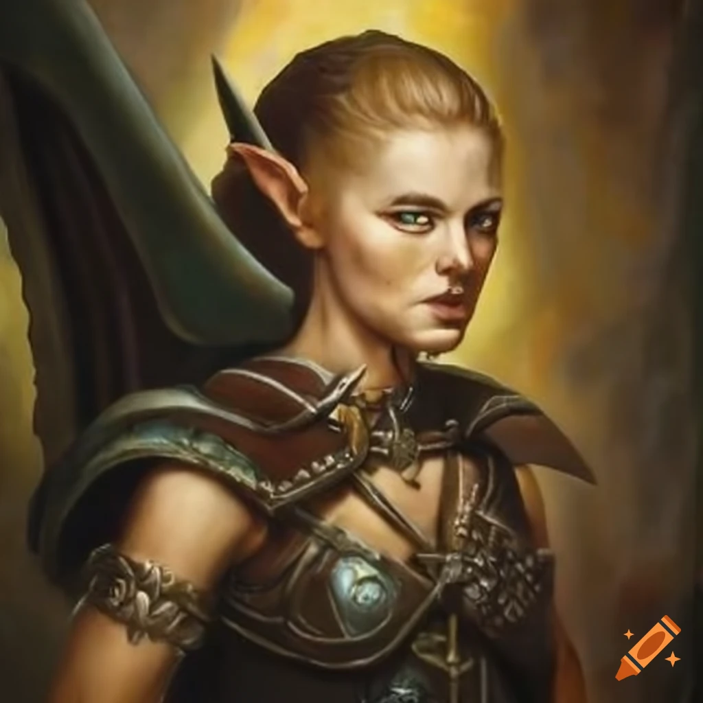 An elf freedom fighter on Craiyon