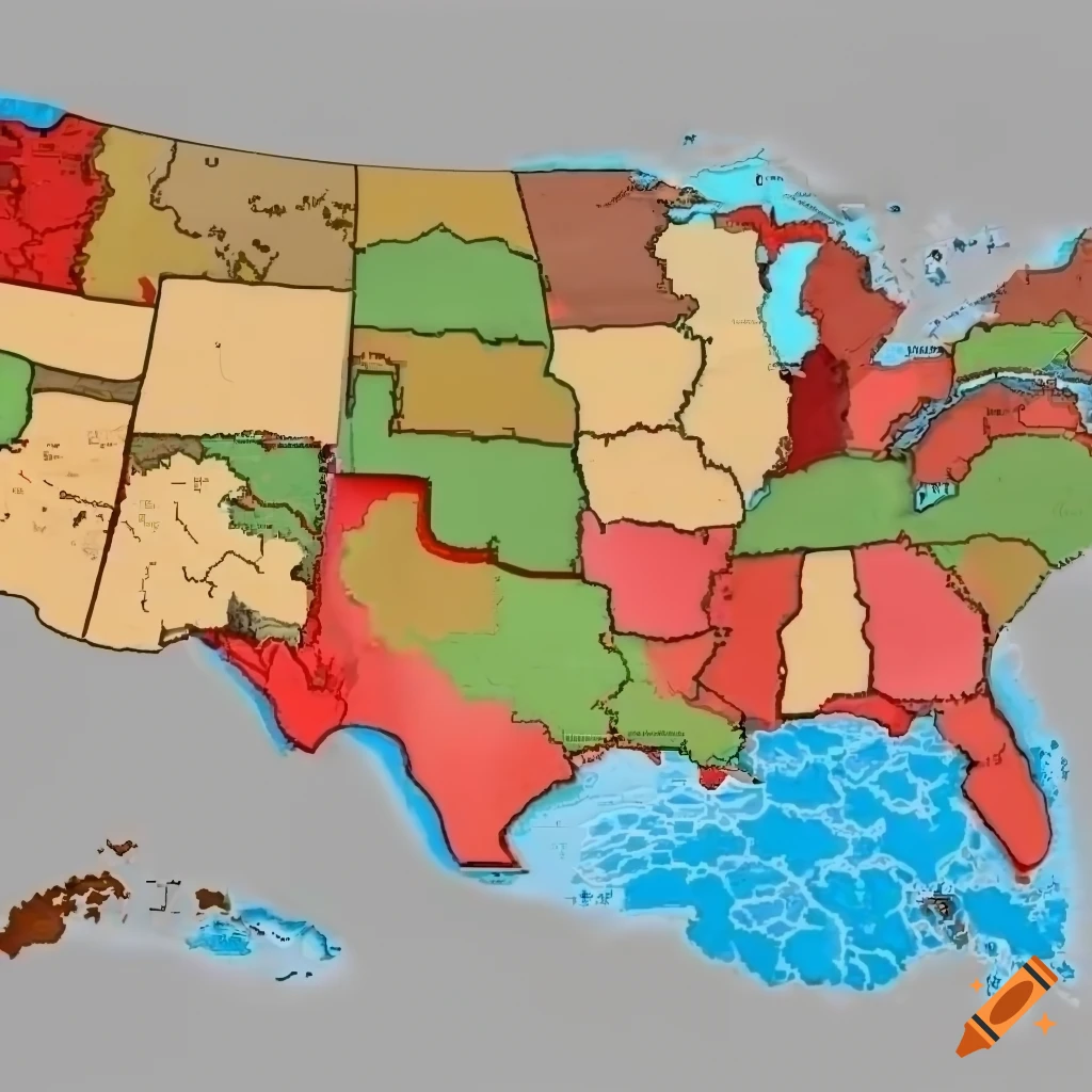 Default generated map on Craiyon