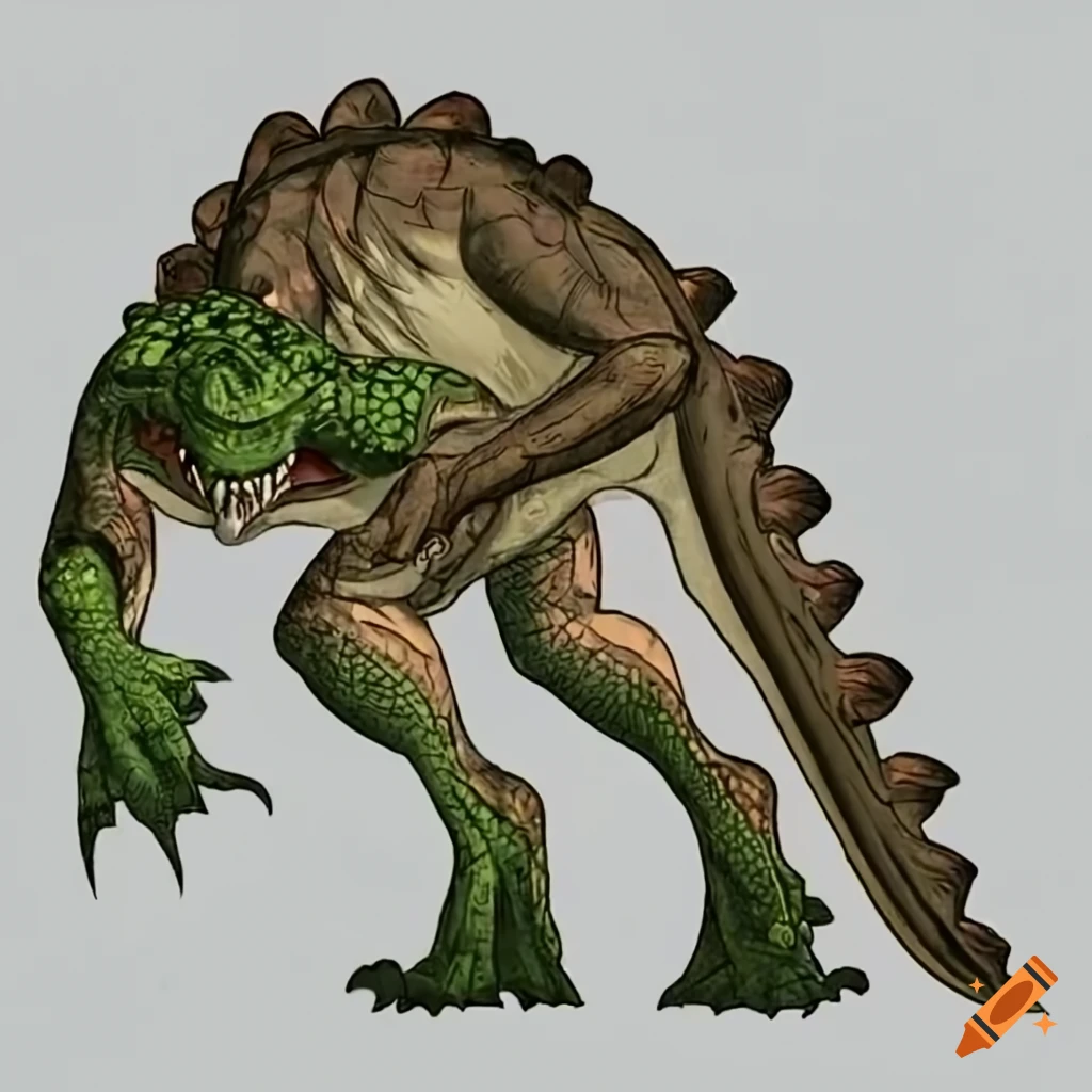A cryptid that is a bipedal crocodile