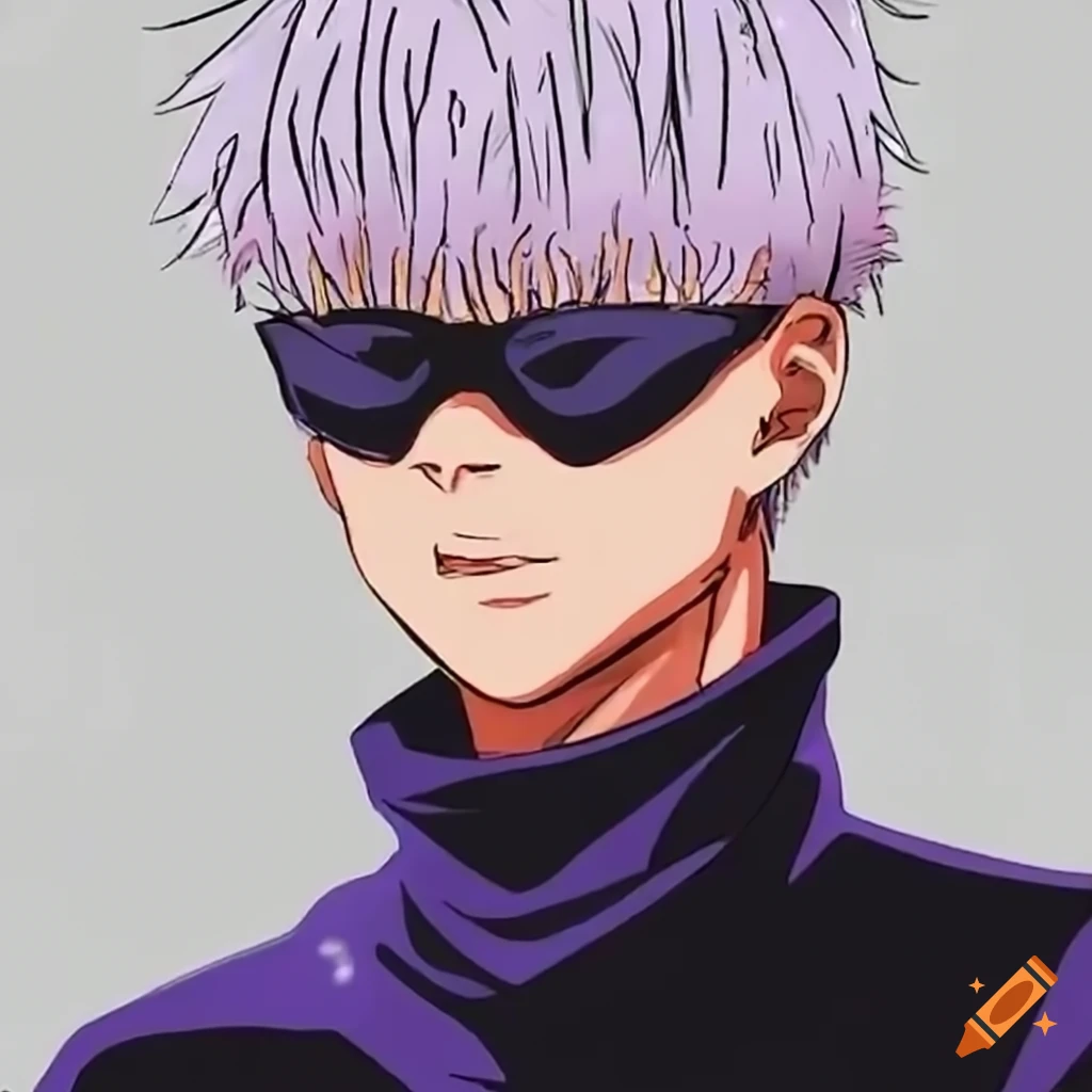 Satoru Gojo Character from Jujutsu Kaisen with the trait of Katsuhiro ...