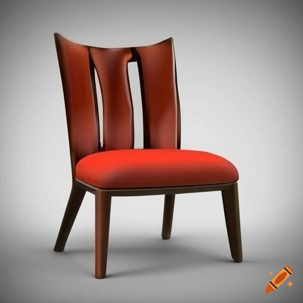 3d render of a chair