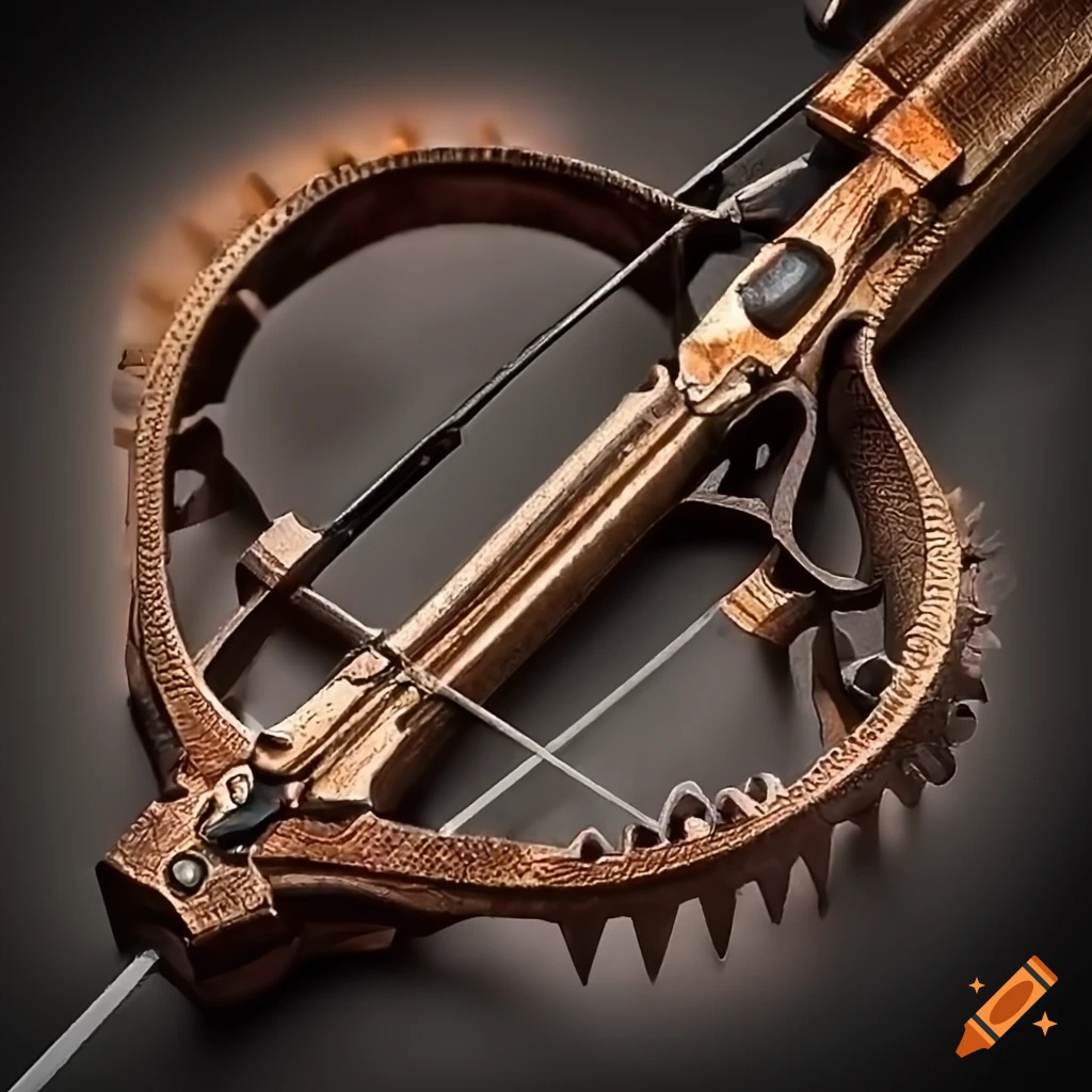 This sleek crossbow resembles an intricate combination of gears ...