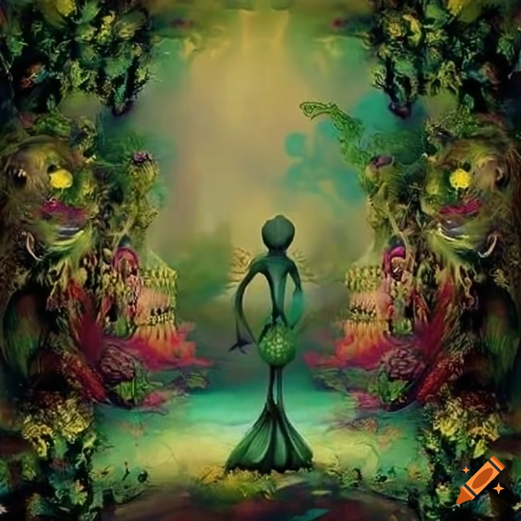 Marais brume castel surréaliste nénufars exotic and surreal floral ...