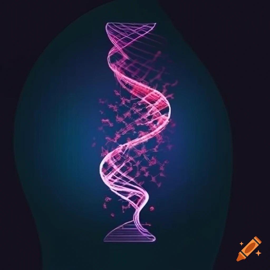 Collection of abstract logos inspired by DNA strands on Craiyon