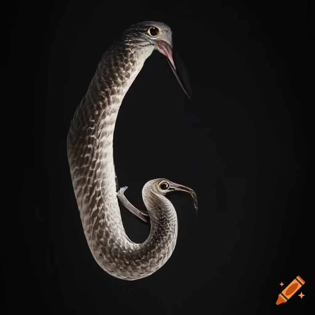 Half snake half winged bird on Craiyon