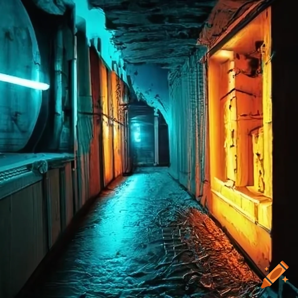 Underground lab on Craiyon