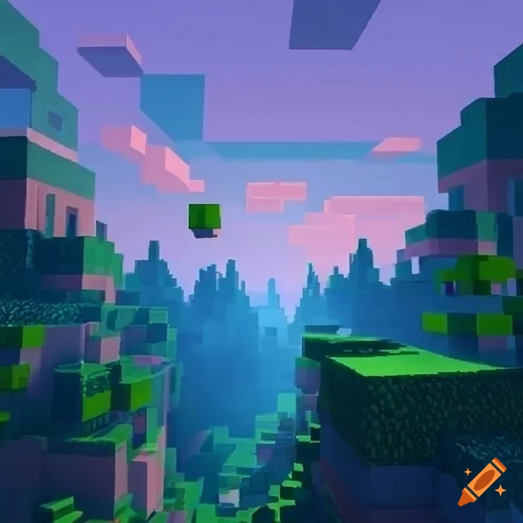 Growing minecraft community on Craiyon