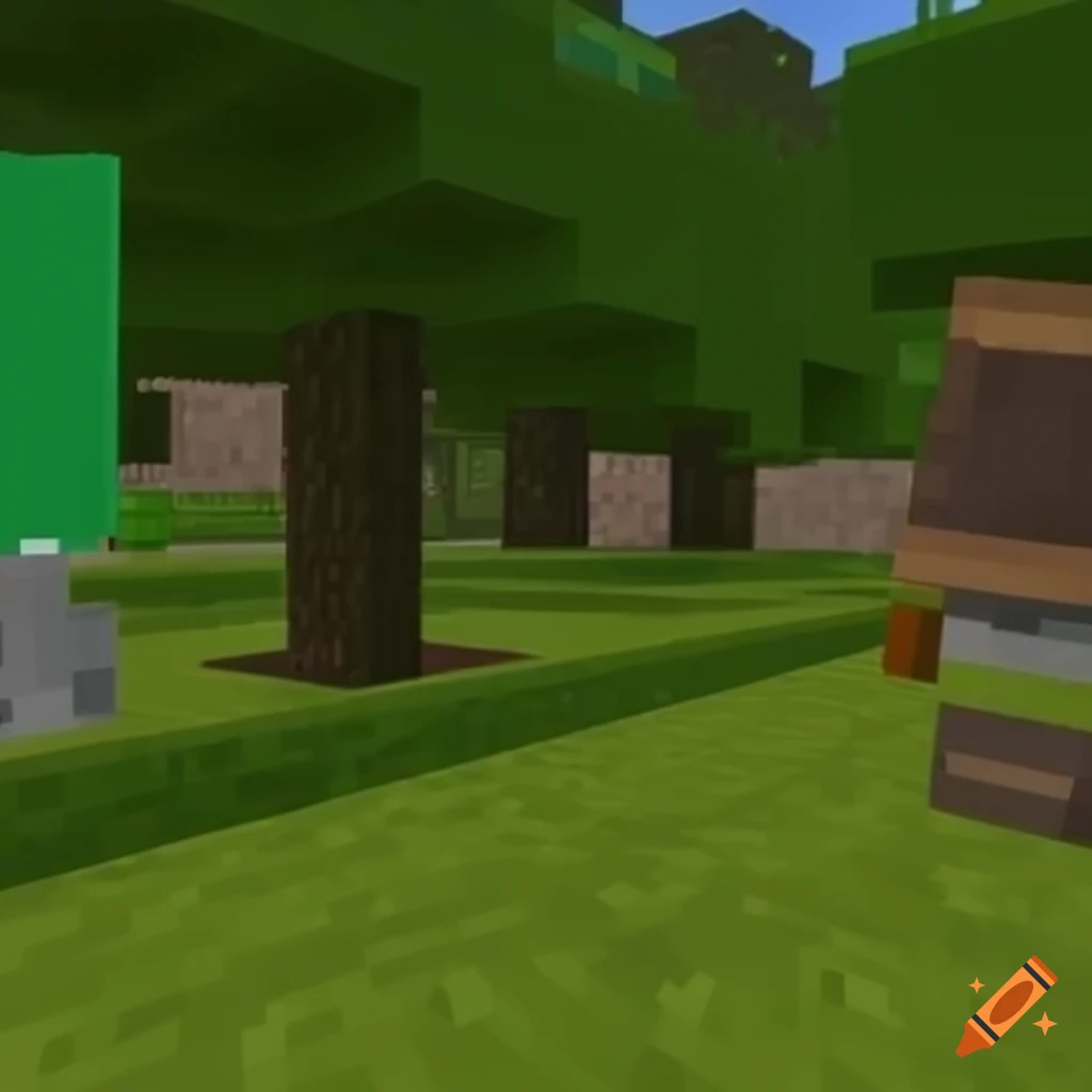 Incorporating minecraft-related elements on Craiyon