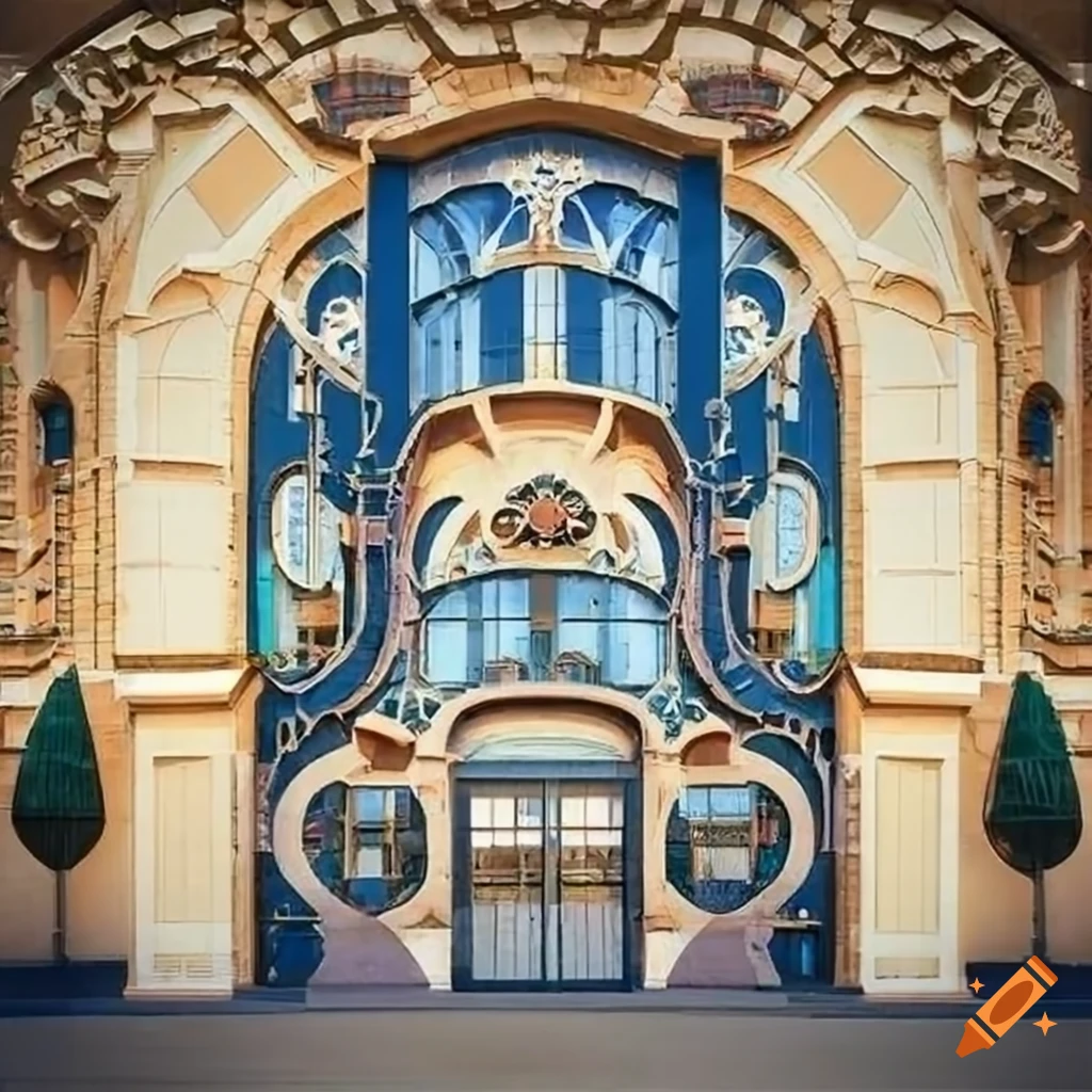 Stone mosaic building designs "art nouveau" "sergey karlov"