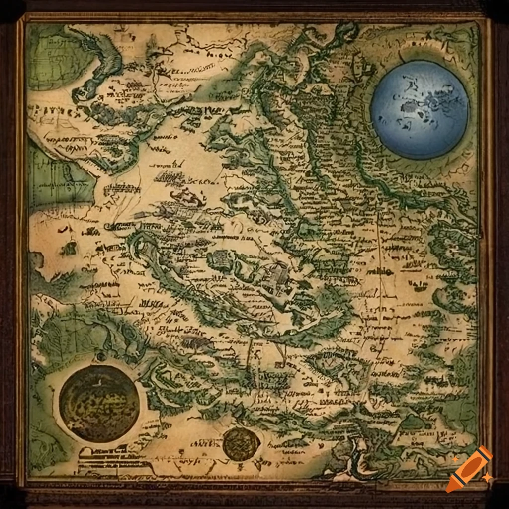 Map of tolkien's middle earth by mike schley