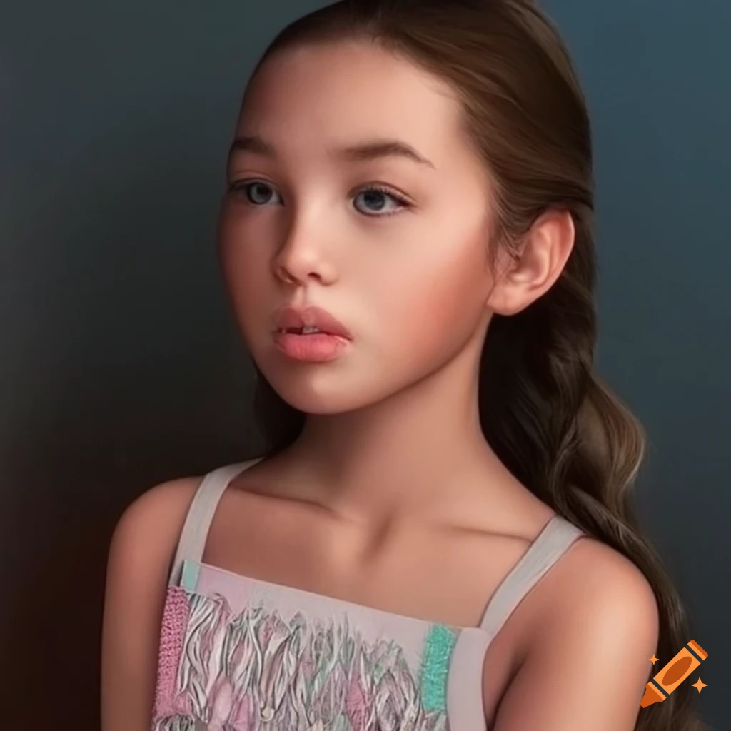 Beautiful Tween Girl Portrait Real Life Super Detailed Enhanced Morphs