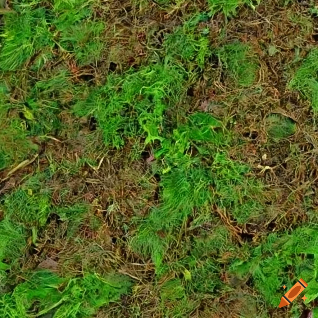 Damp grass and dead grass texture