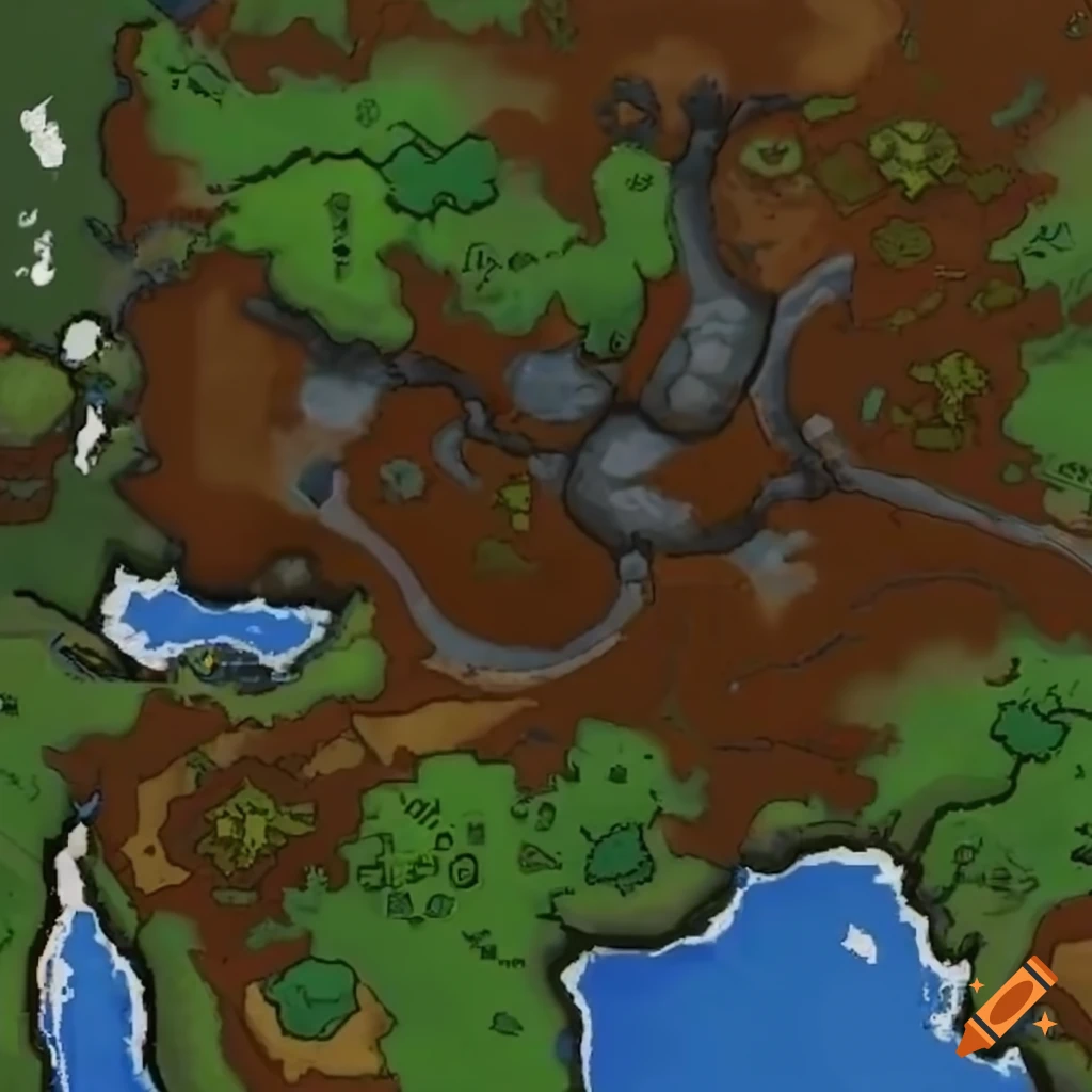 In-game maps provide on Craiyon