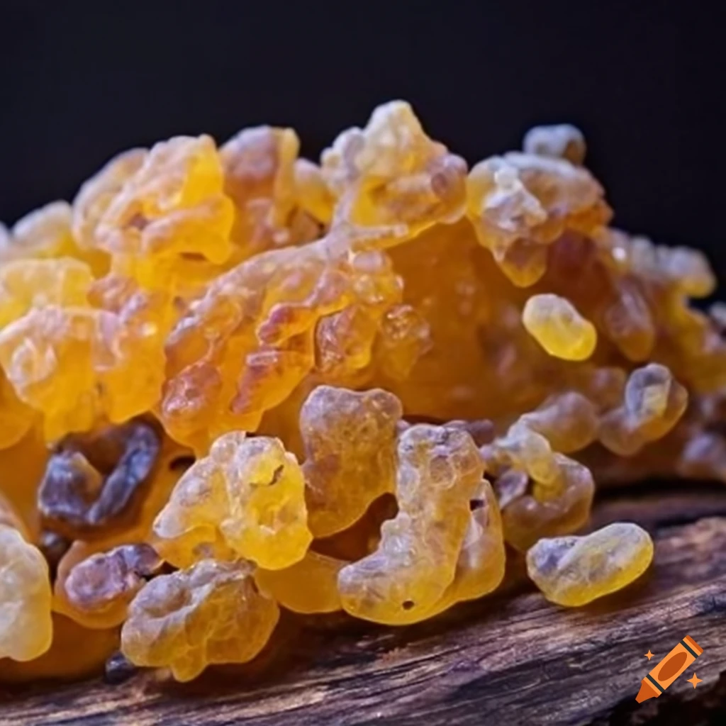 Frankincense resin presented very beautiful on Craiyon