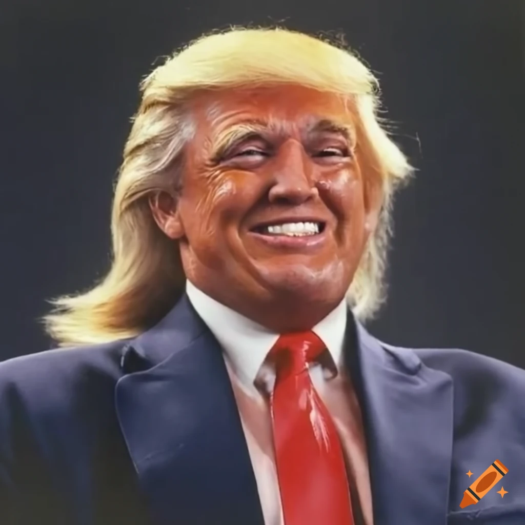 Professional wrestling donald trump, 1980s wwf magazine on Craiyon