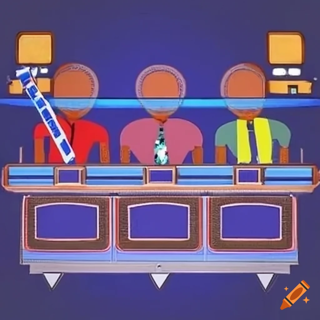 Messed up distorted family feud logo on Craiyon