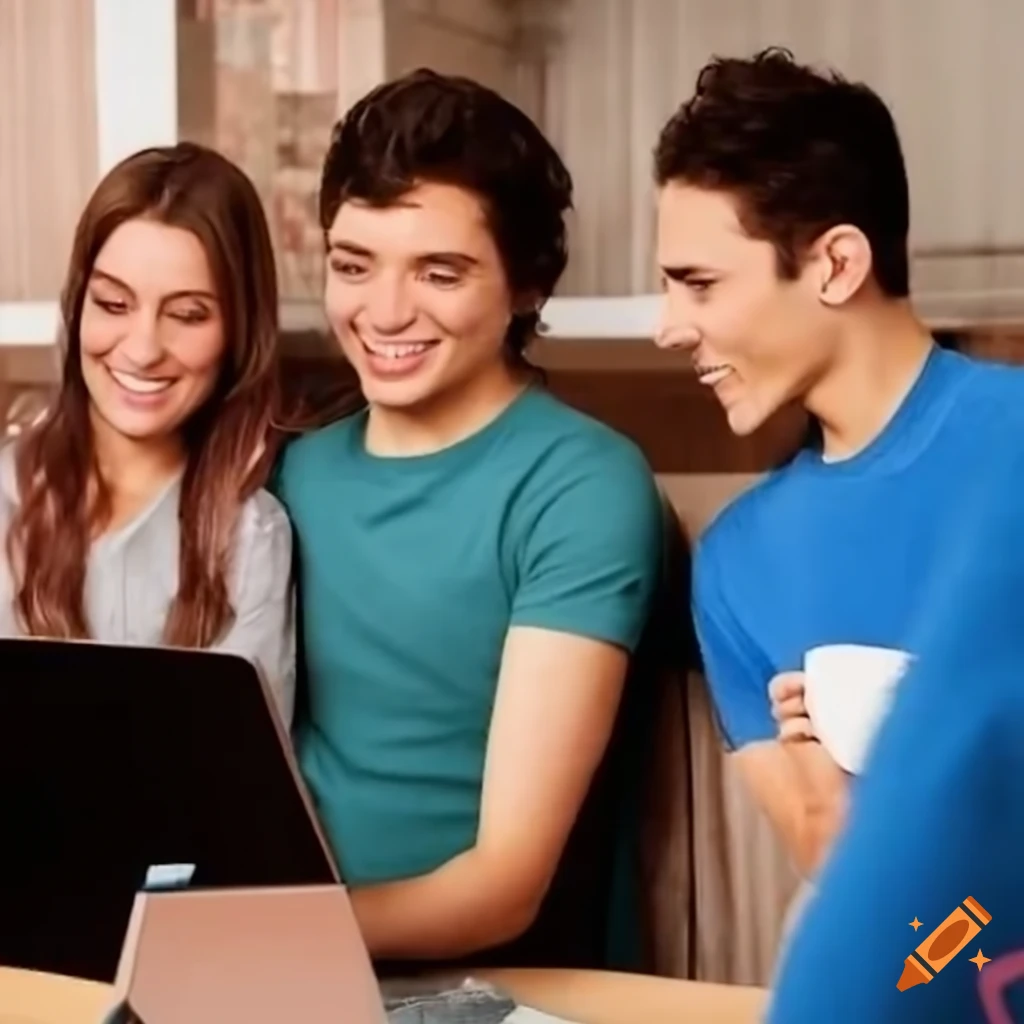 Online friends on Craiyon