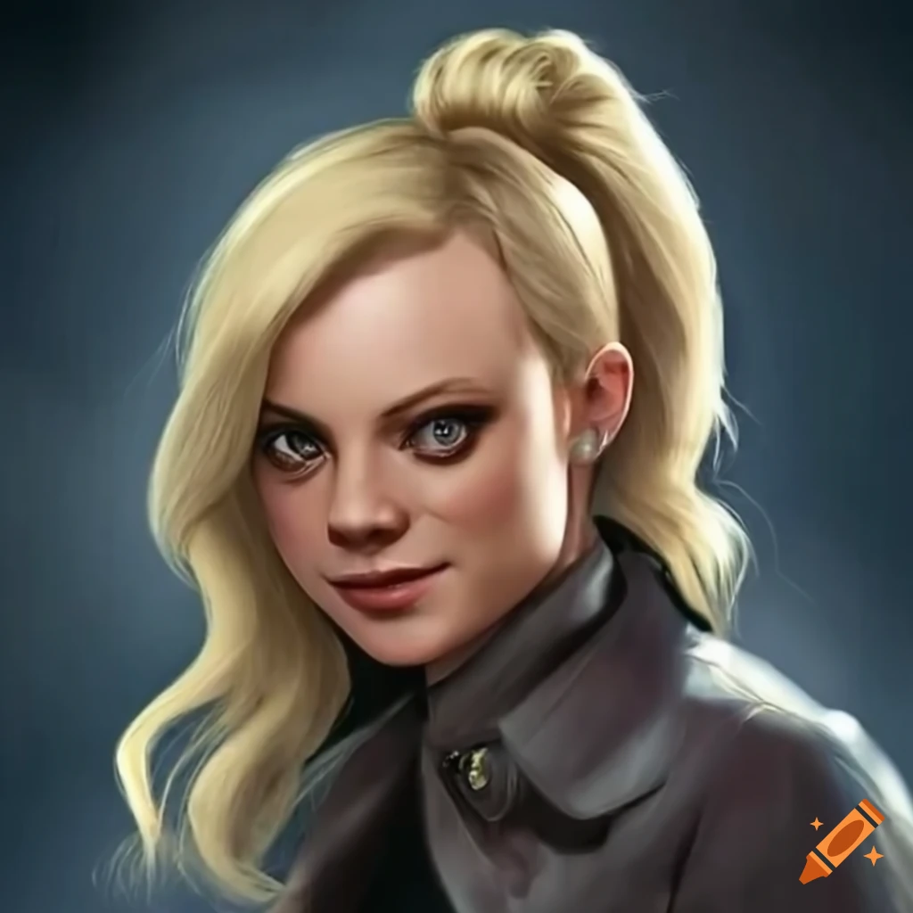 Amy smart ponytail bleach blonde hair face smile wearing police ...