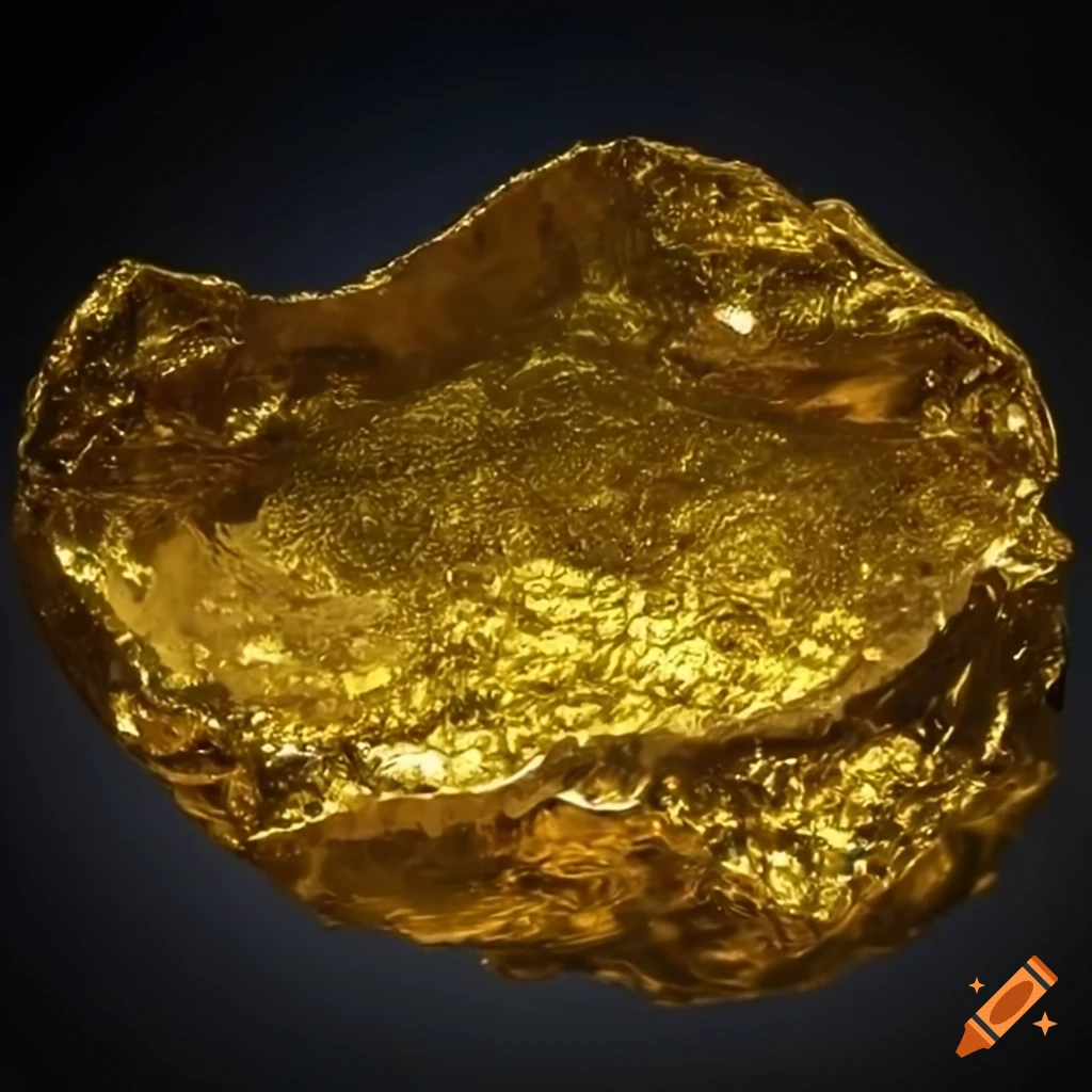 Pure gold floating in a river . the himalaya in the background on Craiyon