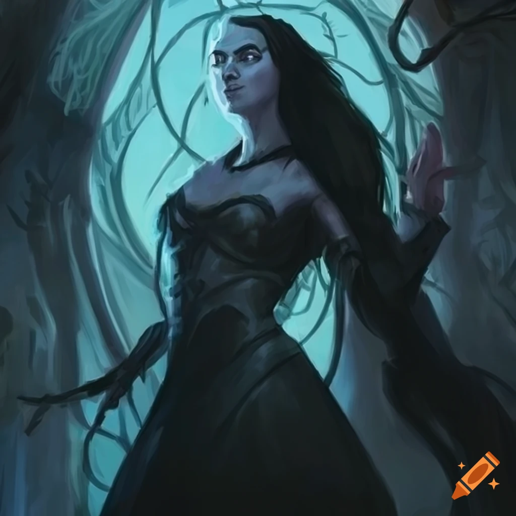 Ghost, magic the gathering artstyle on Craiyon
