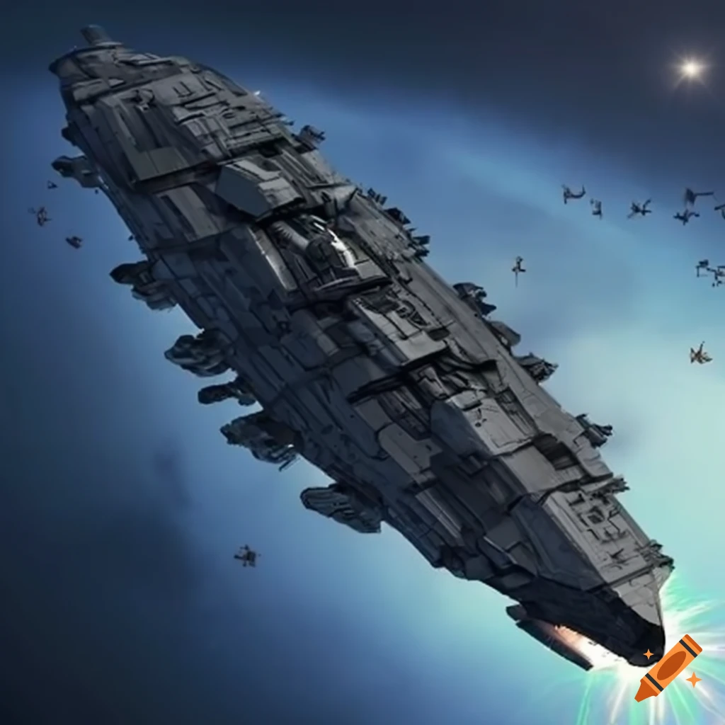 Massive super-dreadnought inspired by Imperial Germany's style, soaring ...