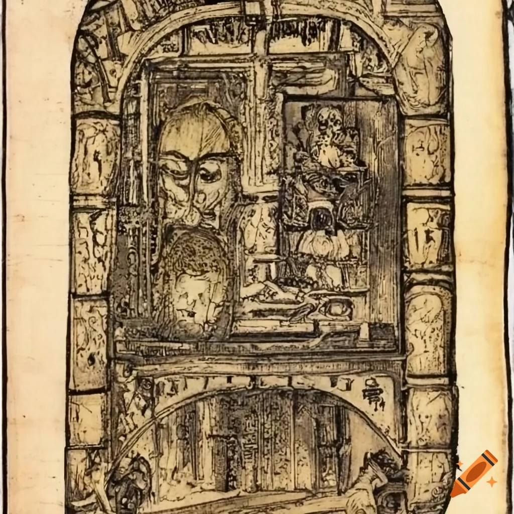Alchemical alter manuscript ancient