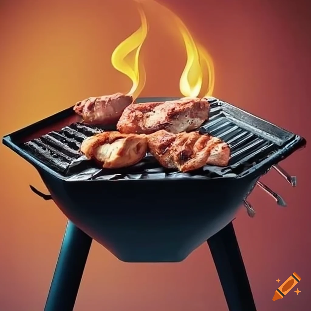 Square barbeque gril