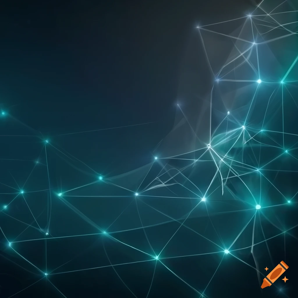 Polygon network background image