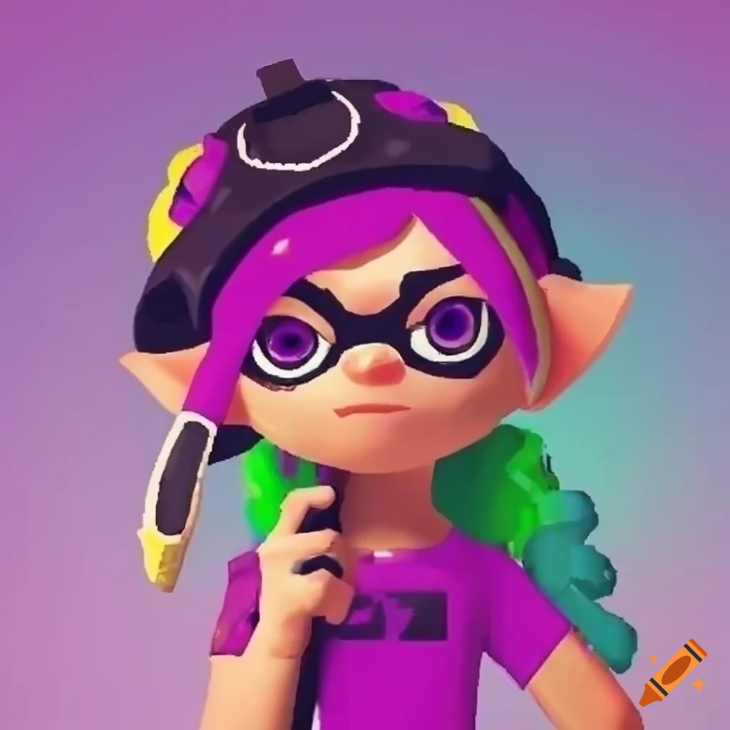 Splatoon-inspired minecraft servers on Craiyon