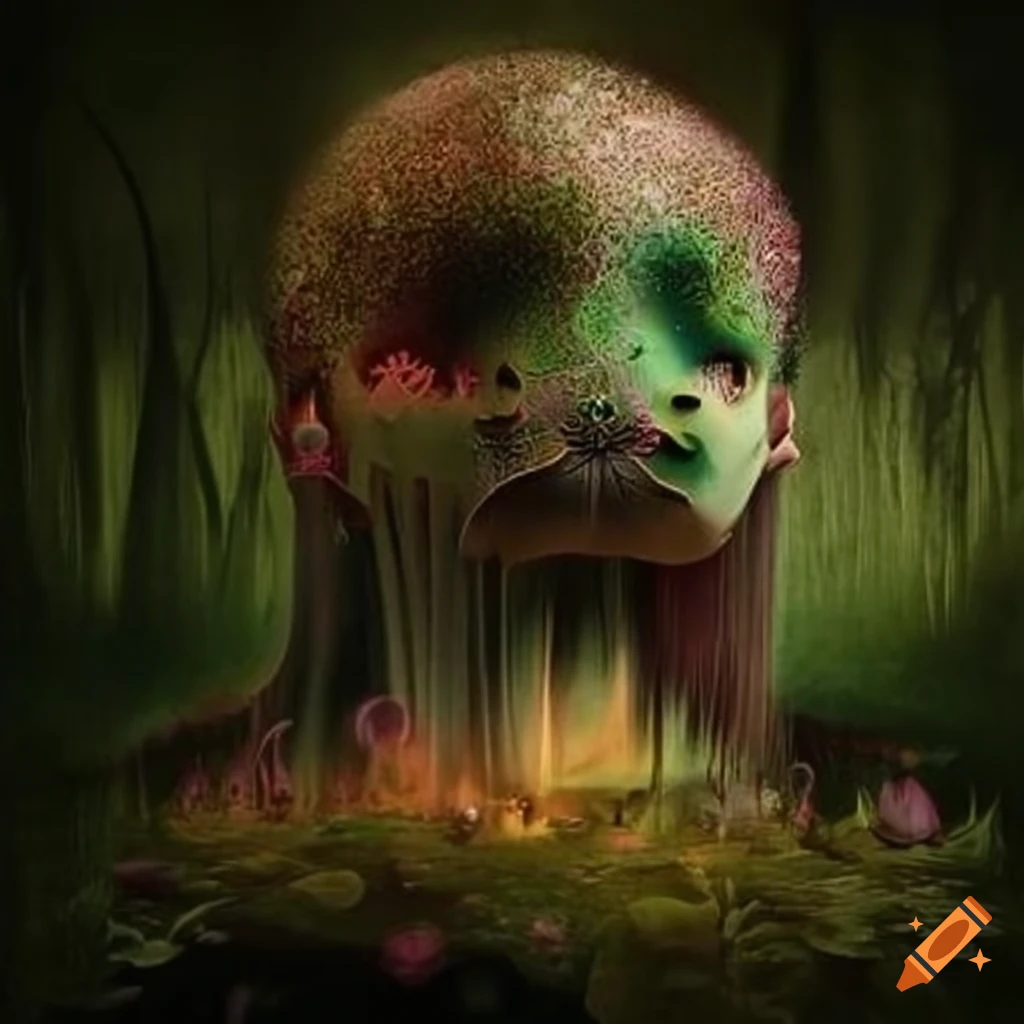 Marais brume castel surréaliste nénufars exotic and surreal floral ...