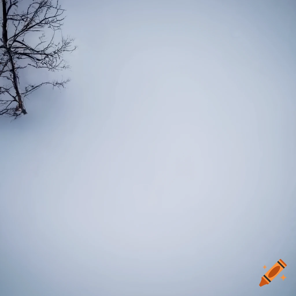 Top view of a snowy empty field without trees on Craiyon