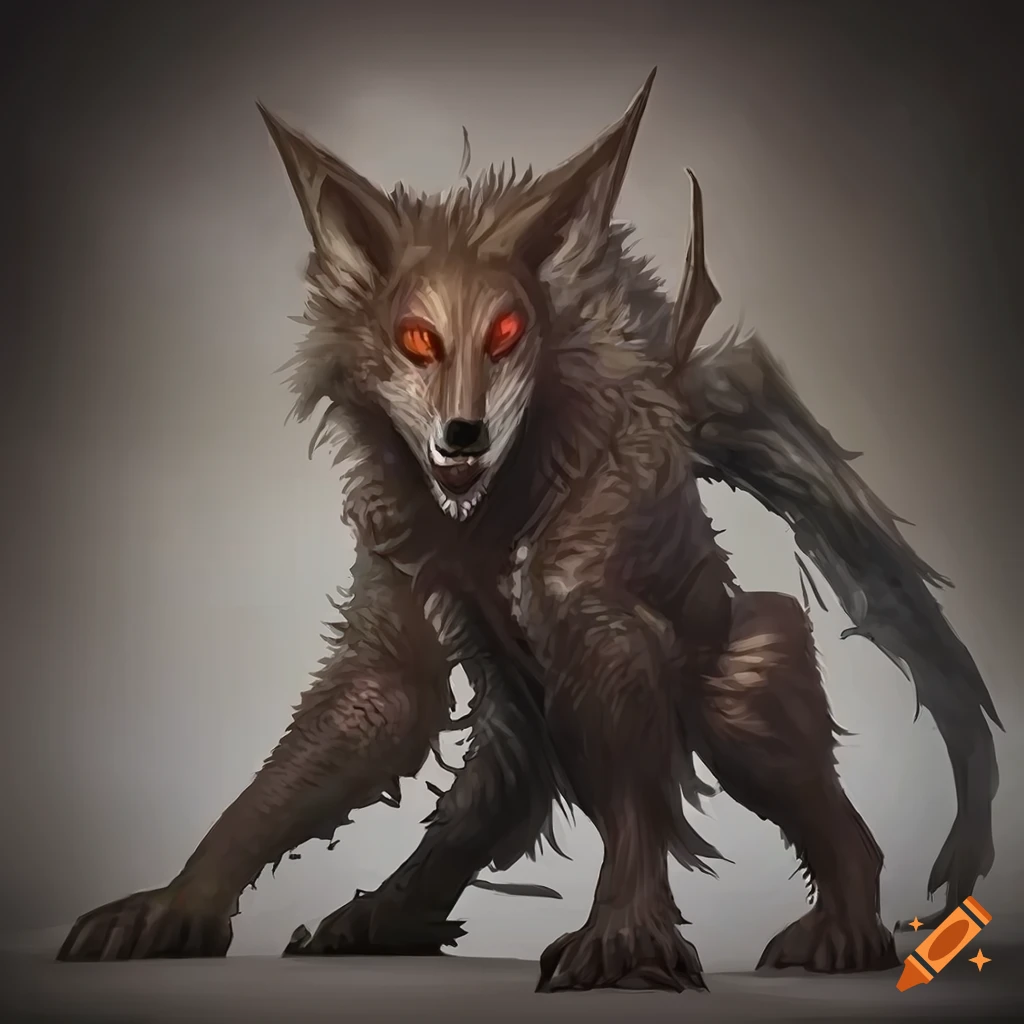 Masterpiece, fantasy world, original, wolf-type monster