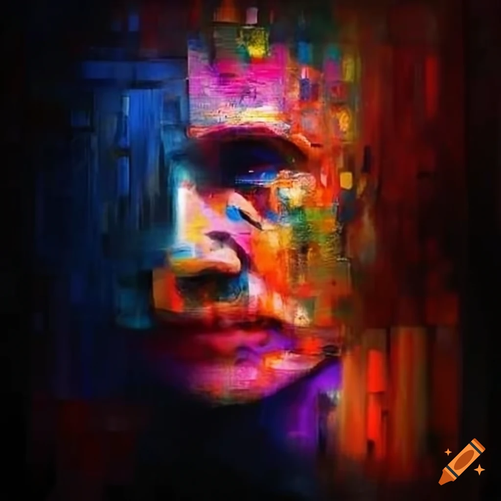 Abstract art depicting the end of democracy