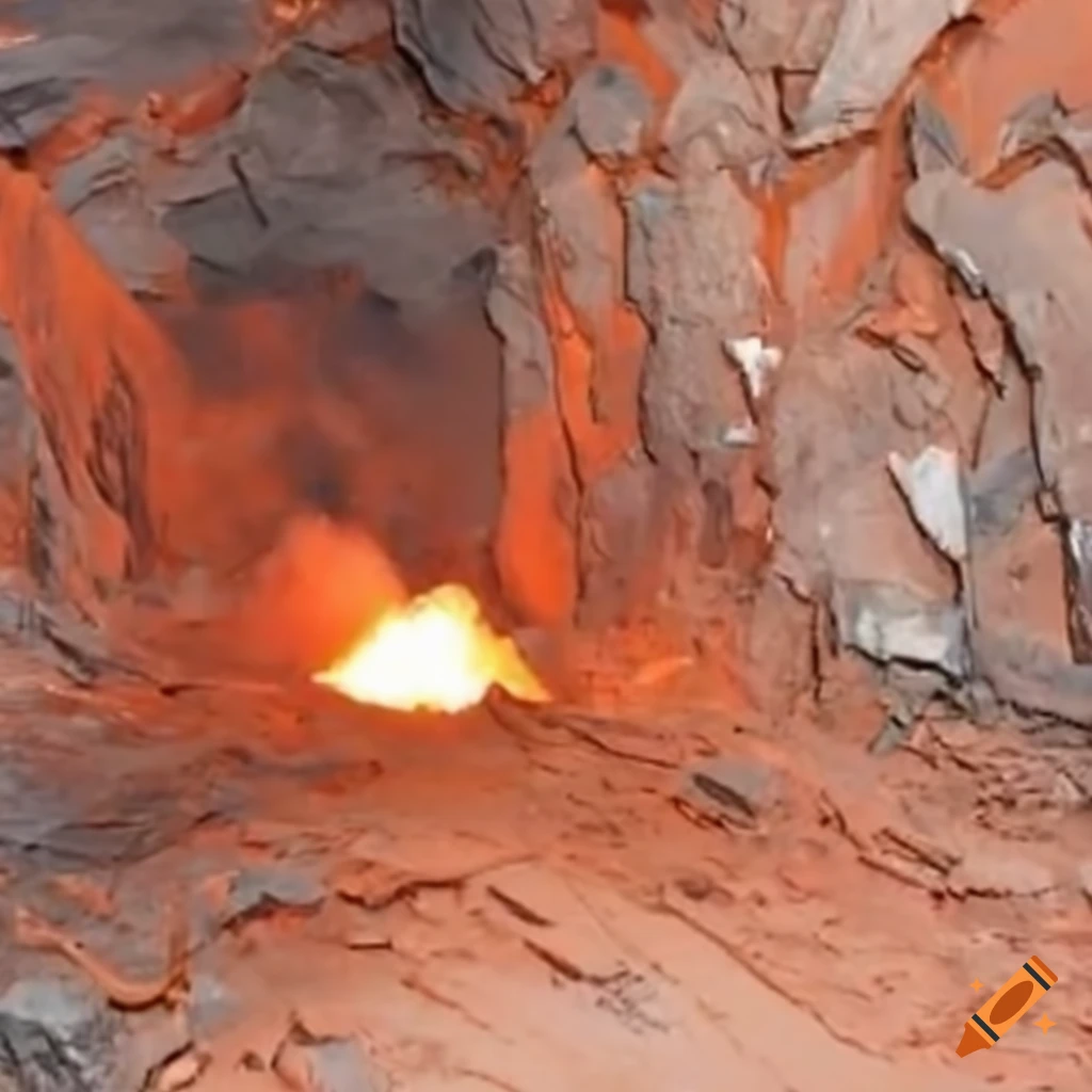 Explosive mining on Craiyon