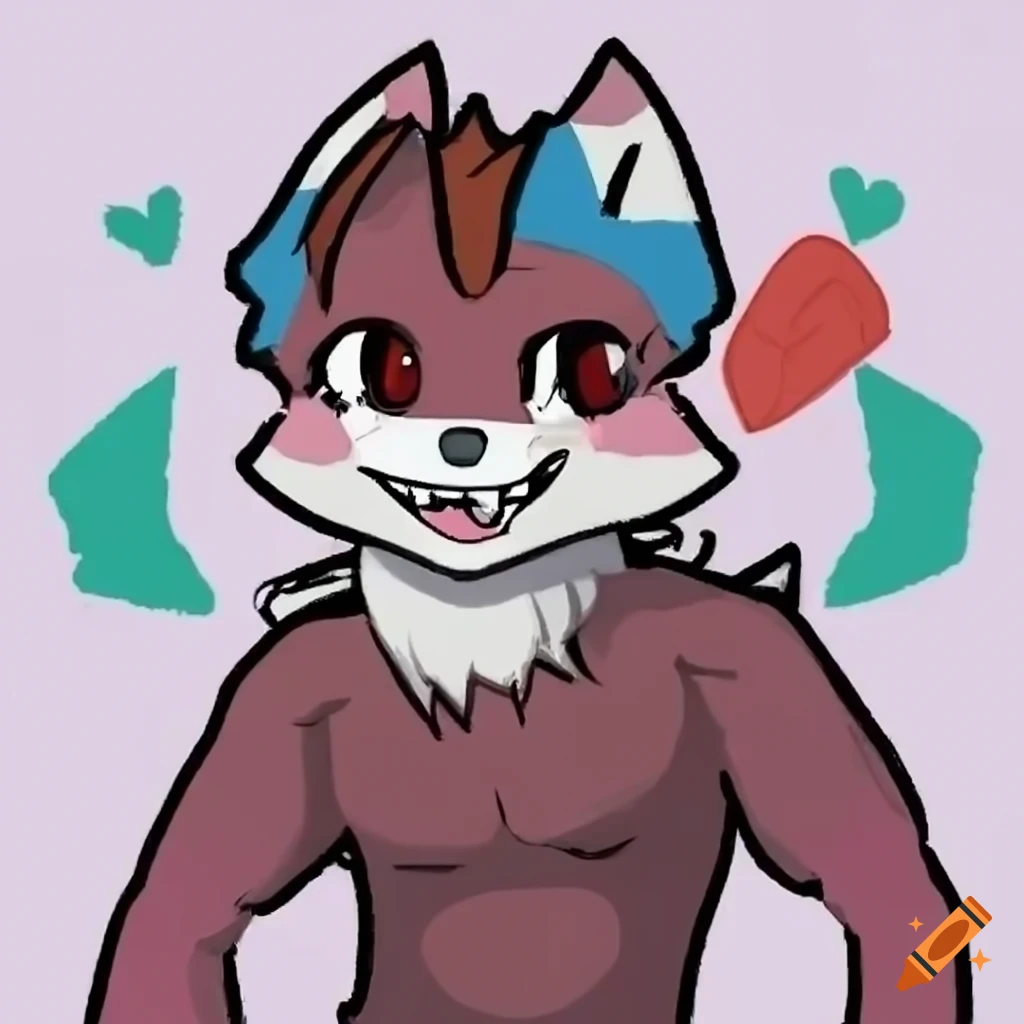 Furry character talking with a kobold friend on discord