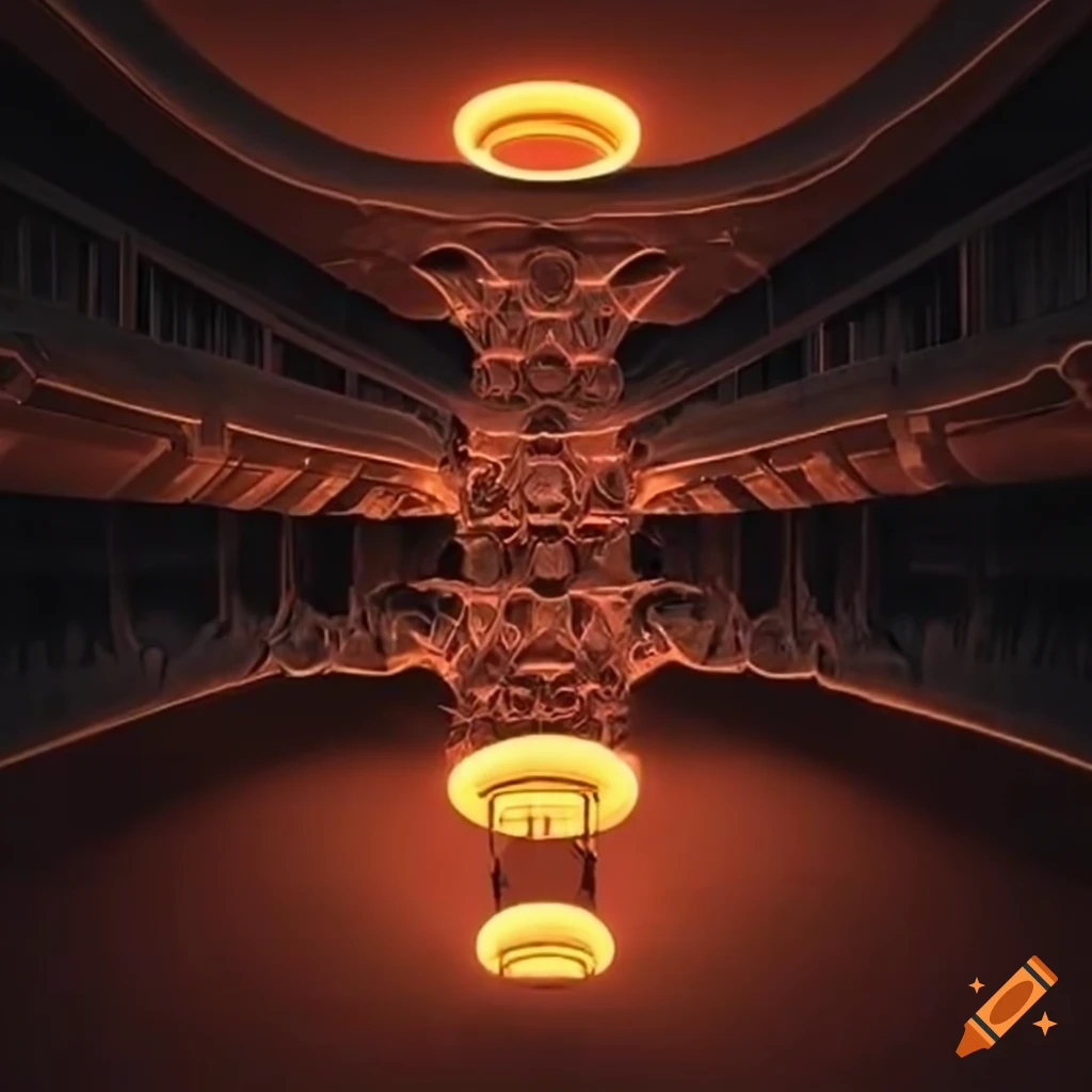 Dynamic lighting of an unusual structure