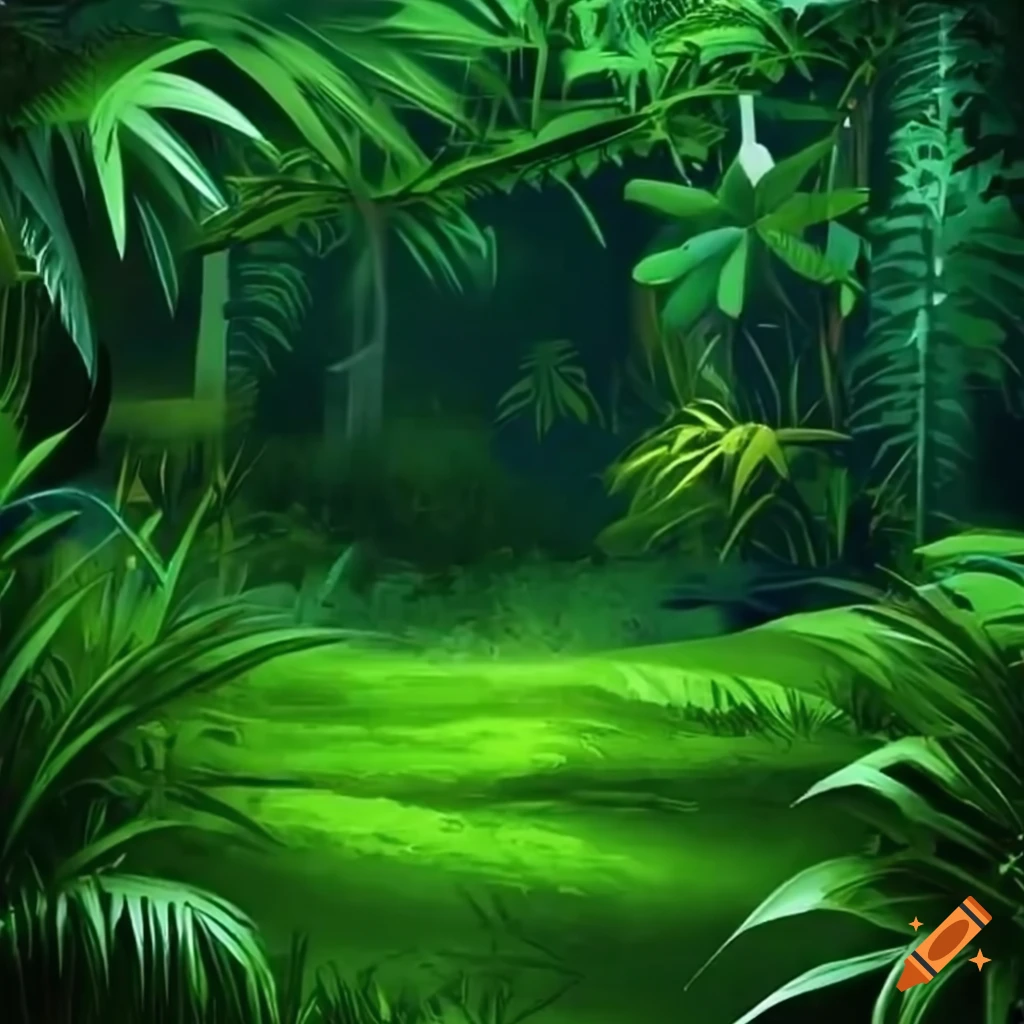 Jungle background shot