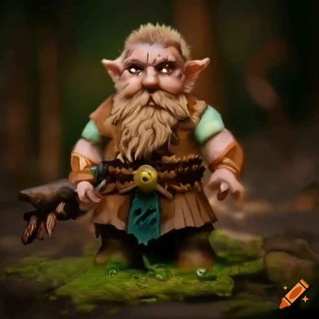 Tiny forest dwarf on Craiyon