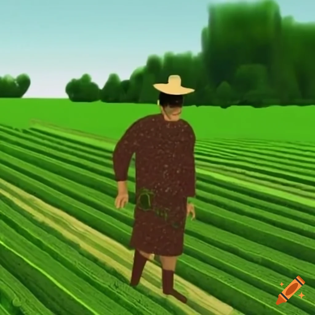 Virtual farmer on Craiyon