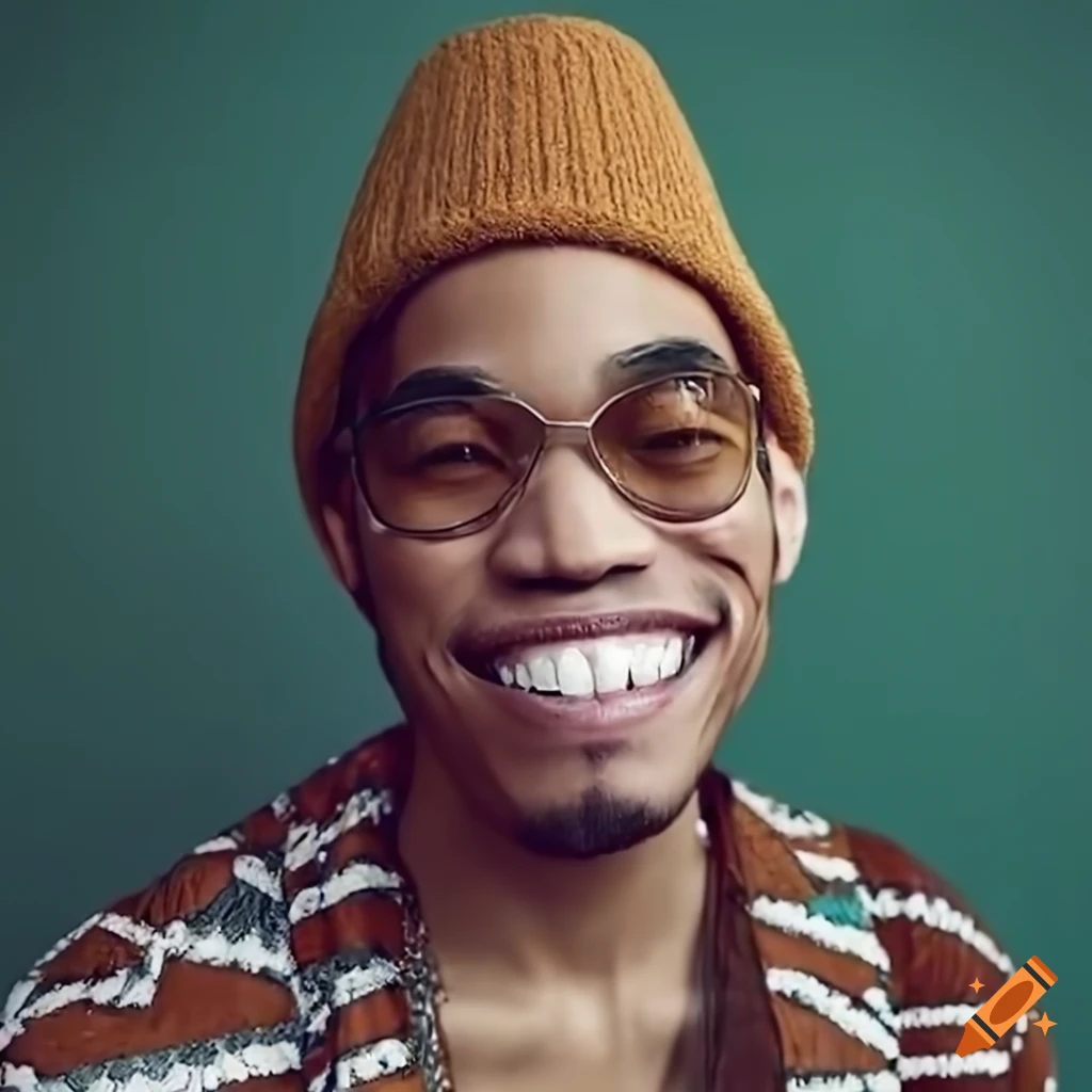 Anderson Paak smiling realistic high definition on Craiyon