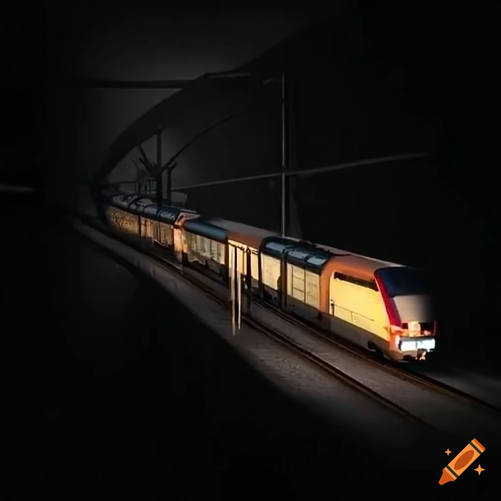 Vertical rail networks on Craiyon