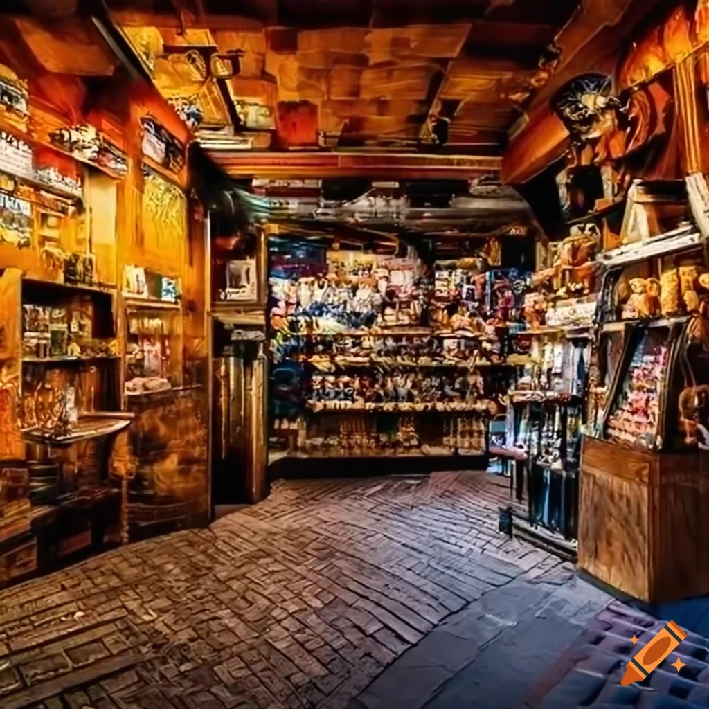 Engaging shop area on Craiyon