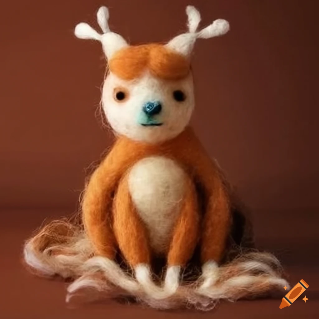 Felted wool crafted creatures