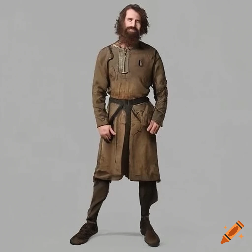 Frank duveneck medieval historical jousting clothing muddy tattered man ...