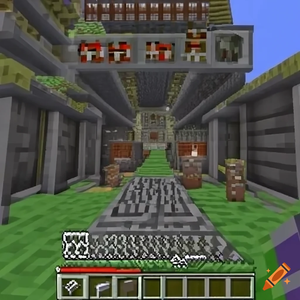 Minecraft server operation on Craiyon