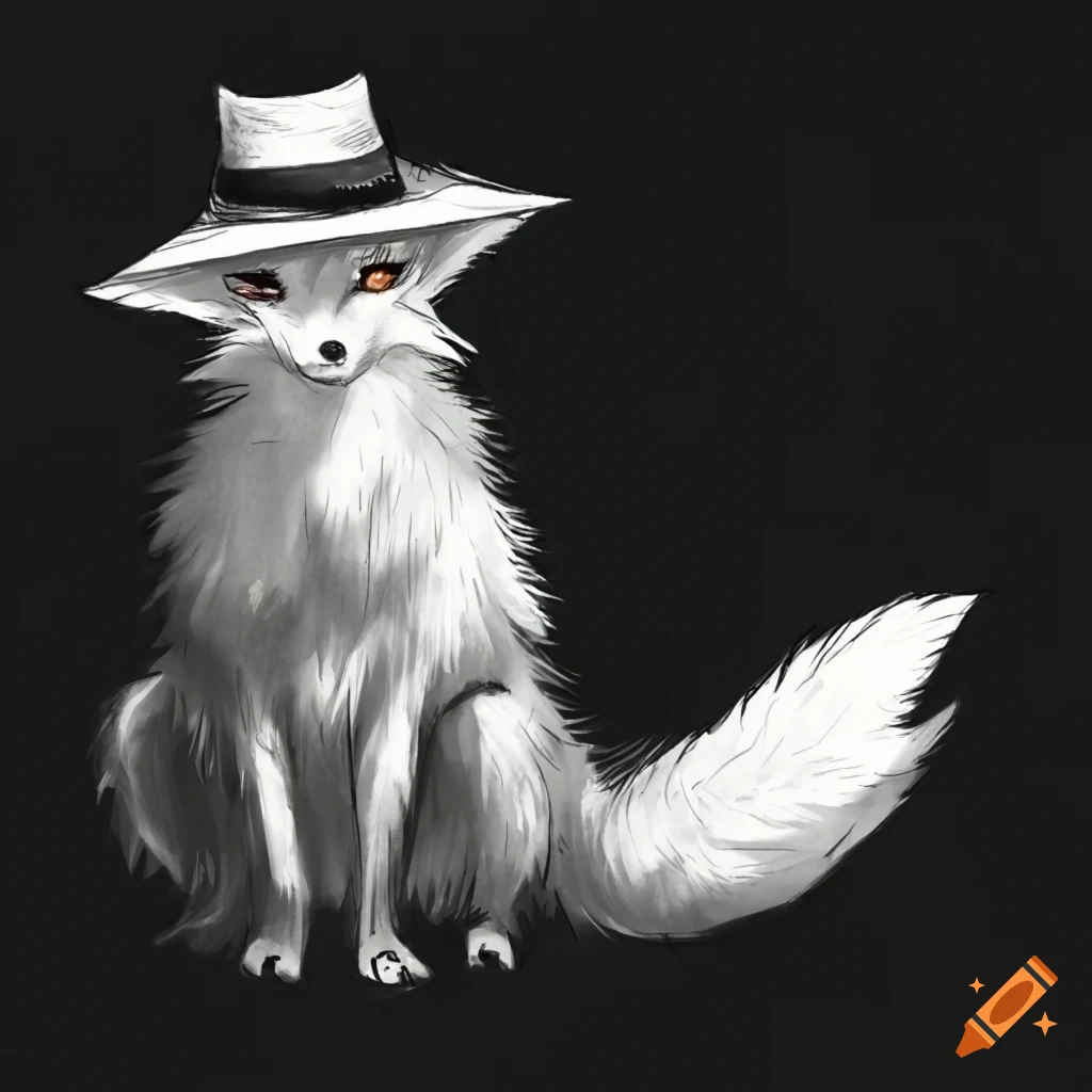 Fox using a hat